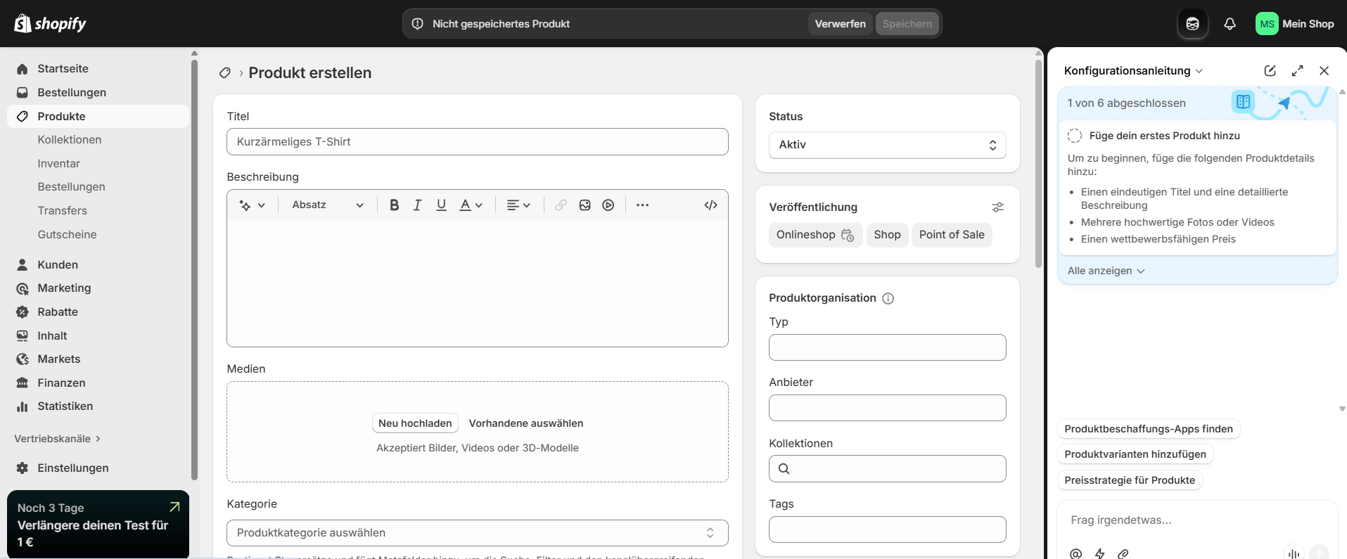 Shopify Shop erstellen » Jetzt mit Shopify starten