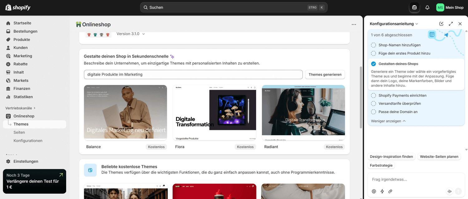 Shopify Shop erstellen » Jetzt mit Shopify starten